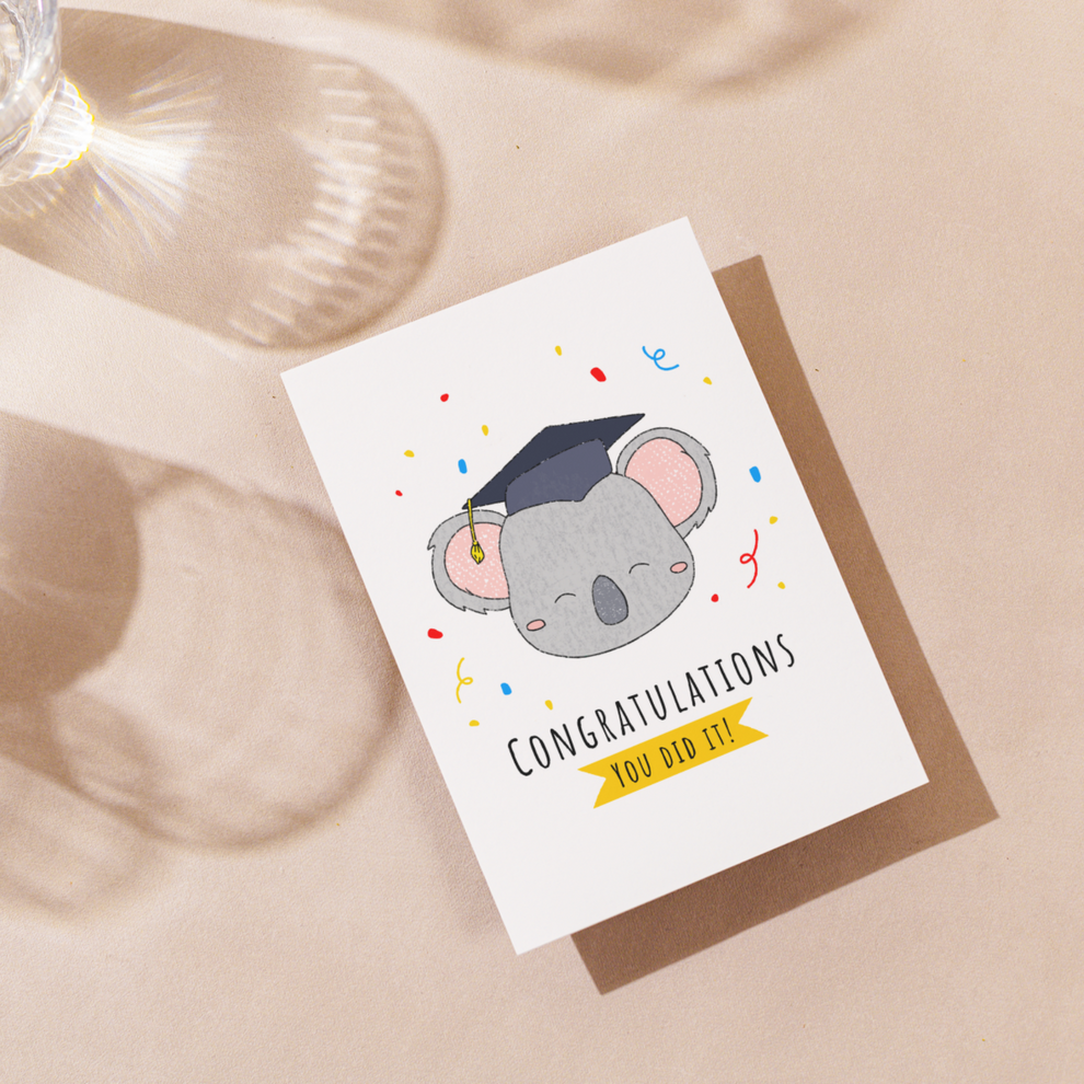 Koala Graduation, Kids, School, and University - Congratulations Card ...