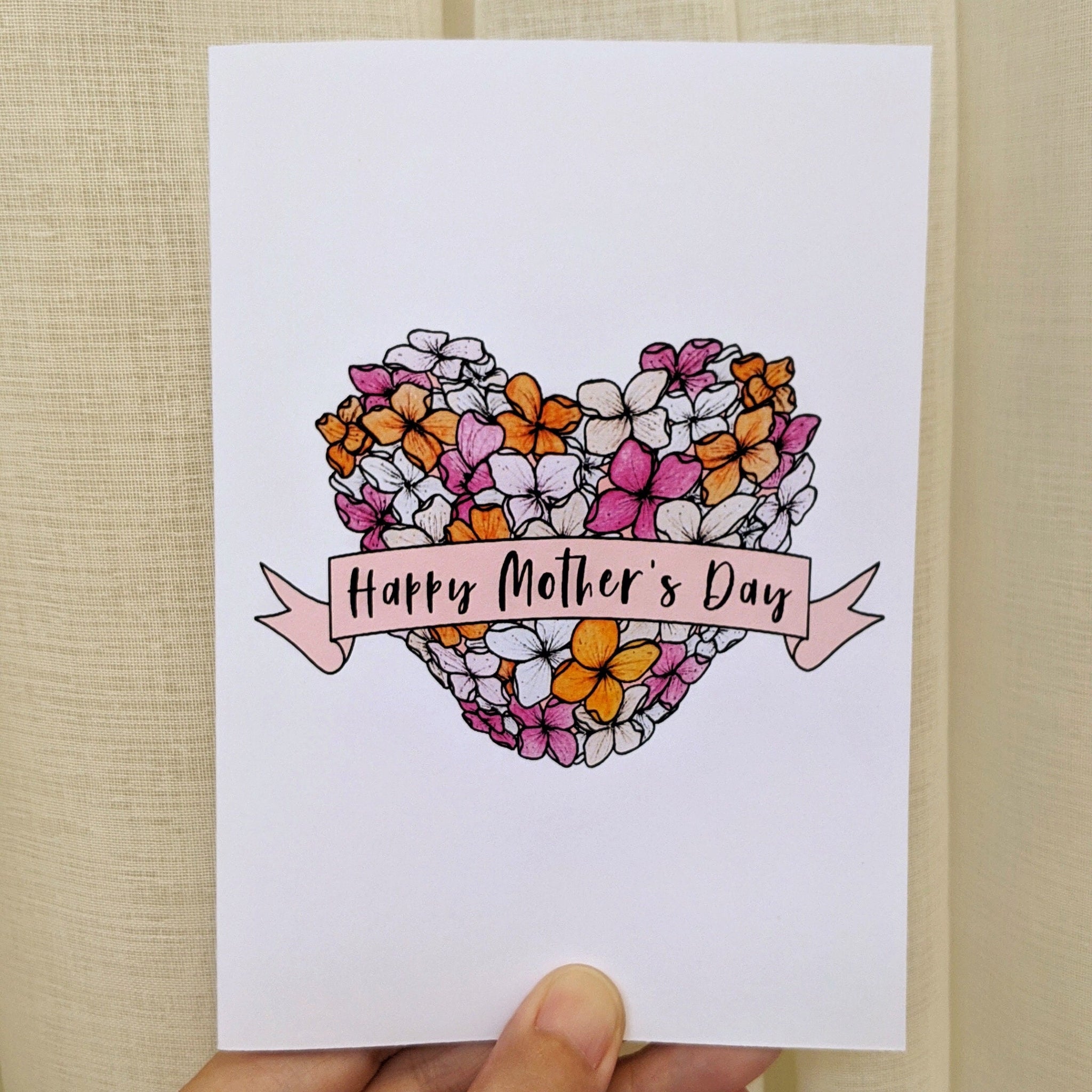 Mother's Day Card | Happy Mother's Day Heart Bouquet | Add Personalise ...